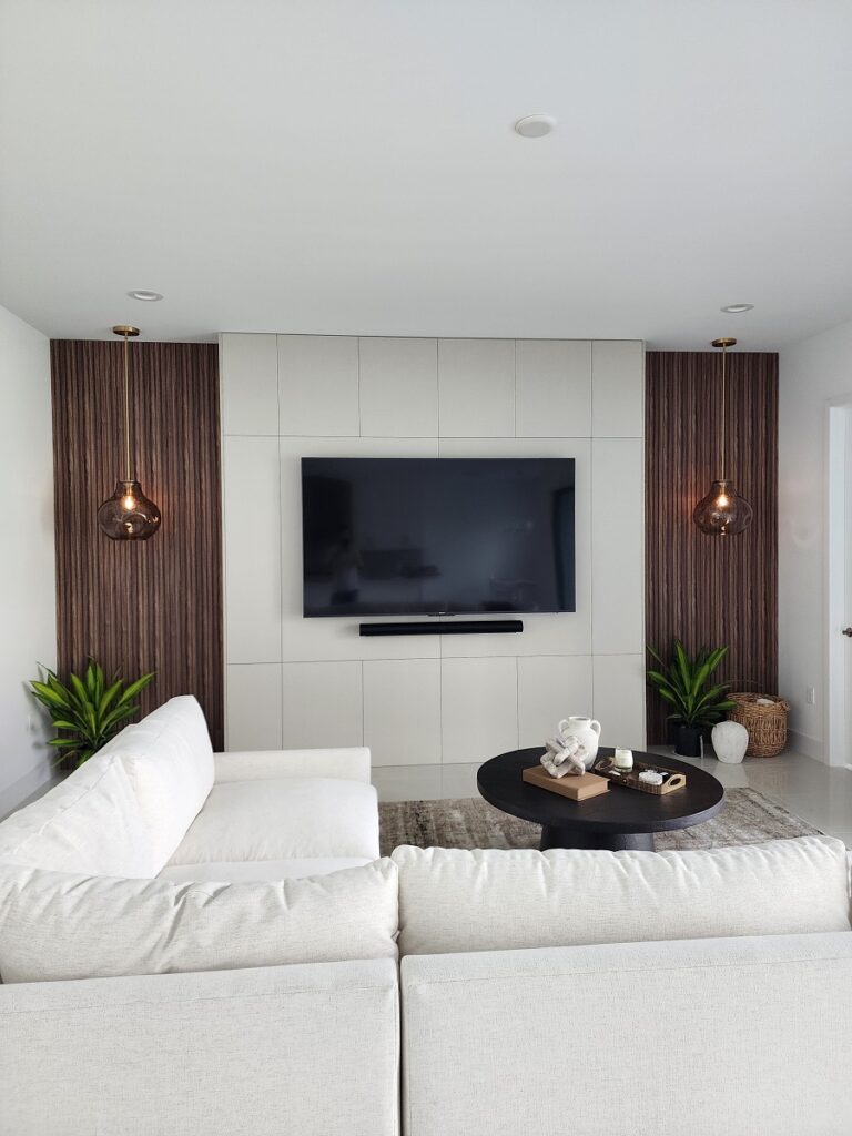Custom TV Built-In Cabinets in South Florida | Ambi Woodwork